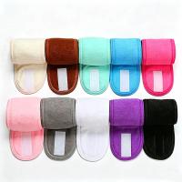 Quality 100% Polyester 27g/Pc 8.5 X 60cm Microfiber Hair Band For Adult Makeup Remover for sale