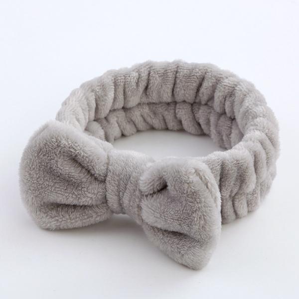 Quality 5x19cm Coral Fleece Microfiber Hair Band Bulk OEM / ODM Spa Headband For Washing Face for sale