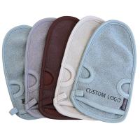 China Lightweight Bamboo Exfoliating Mitt for sale