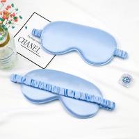 China Solid Color Light Blocking Satin Eye Mask Adjustable Elastic Band Soft for sale