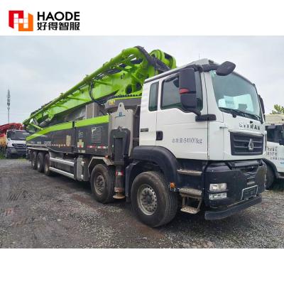 China High performance cement pumping machinery 5 Axles 67M ZOOMLION 67X-6RZ concrete pump truck for sale