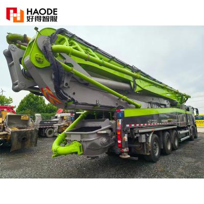 China High performance cement pumping machinery 5 Axles 67M ZOOMLION 67X-6RZ concrete pump truck for sale