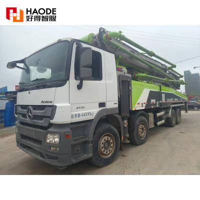 China 56m Bouwmachines Betonapparatuur Betonplaatsing Boom Beton pompmachine Gebruikte beton pomptruck Te koop