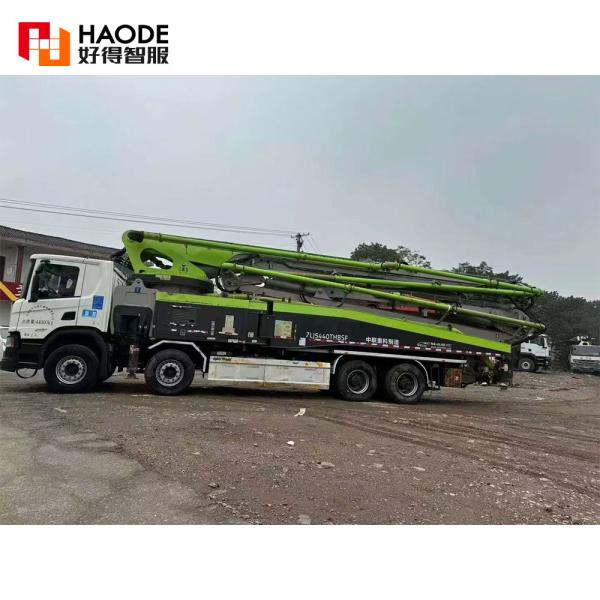 2021 Zoomlion Scania 63m (5 assi) Camion pompa calcestruzzo usato 332KW Power Diesel Camion pompa terra