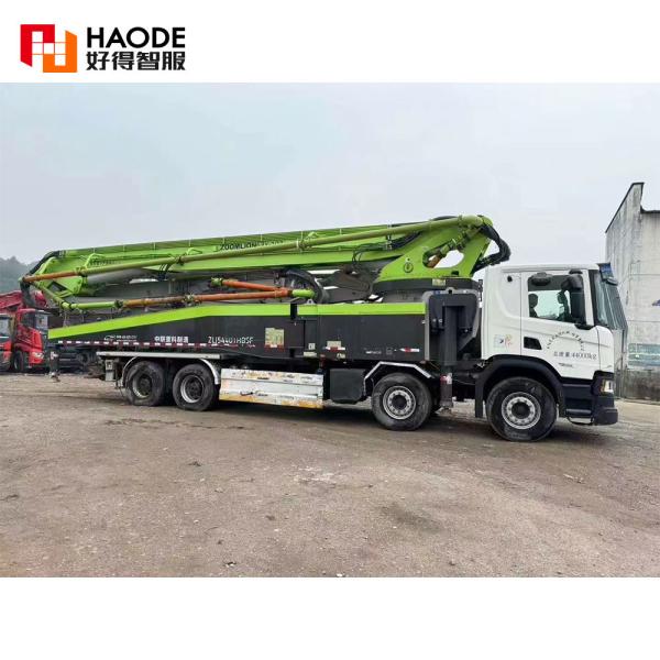 2021 Zoomlion Scania 63m (5 assi) Camion pompa calcestruzzo usato 332KW Power Diesel Camion pompa terra