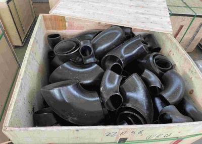 China Black 90 Degree LR Elbow , Galvanized Alloy Steel Elbow Reducing Shape for sale