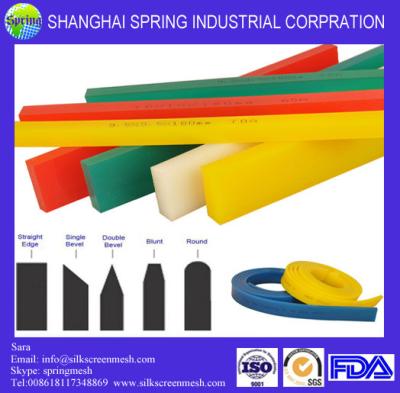 China Screen printing squeegee for polyester silk printing mesh PU1 en venta