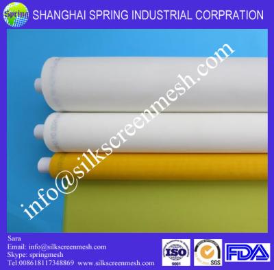 China Screen printing mesh 140T polyesrer mesh Yellow/White/Orange/Black  boting cloth en venta