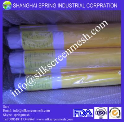 China 250 Mesh Count(100T) Silk Screen Printing Mesh Fabric/Polyester Screen Printing Mesh for sale