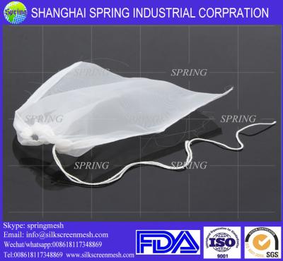 China 90T-43um(230mesh) mesh filter bag /white silk screen mesh /filter mesh en venta