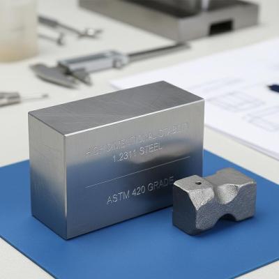 China High Dimensional Stability 1.2311 Plastic Mold Steel with Pre-hardened 28-32HRC and EAF+LF+VD Process for sale