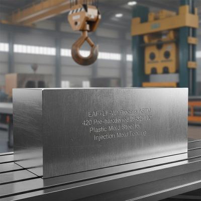 China EAF+LF+VD Process ASTM 420 Pre-hardened 28-32HRC Plastic Mold Steel for Injection Mold Tooling for sale