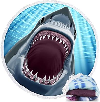 China Microfiber Round  Beach Towel ,Full Color Printing Beach Towel Blanket, 60