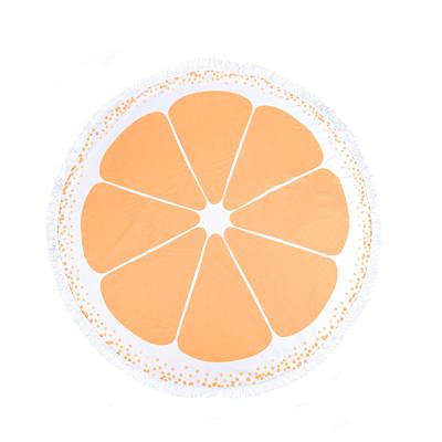 China Promotion Large Custom Fashion Print Round Beach Towel With Tassel for sale