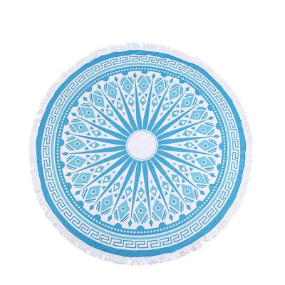 China 100% Microfiber Custom Printing Round Beach Towel Fabic For Valentine S Day for sale