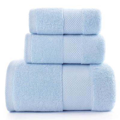 China Explosive custom Luxury Towels Bathroom Sets 3 Piece Soft Turkish Cotton Lint Free Bath Towel Set Spa Towels for sale
