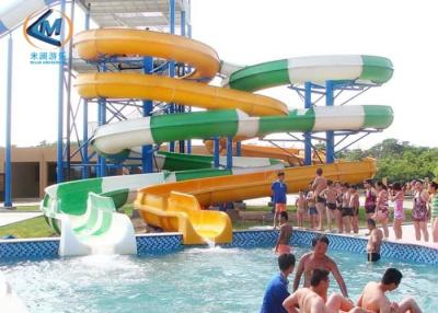 China Large Spira Slide And Straight Slide Combination Water Slide for sale