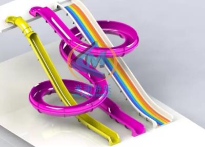 China Water Amusement Park Spiral Fiberglass Slide Customized For Commercial Use for sale