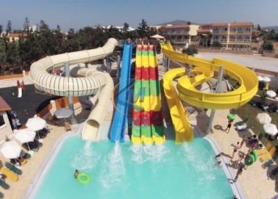 China H8M Water Park Slide Customzied Anti Corrosion With Colorful Features for sale