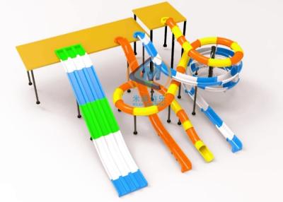 China Teenagers Aqua Water Slide Combination Water Park Slide For Hotel Restort Villa Park Pool for sale