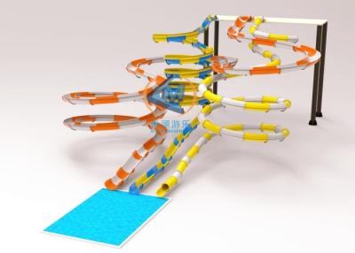 China Smooth Surface Spiral Water Slide High Durability For Public Area for sale