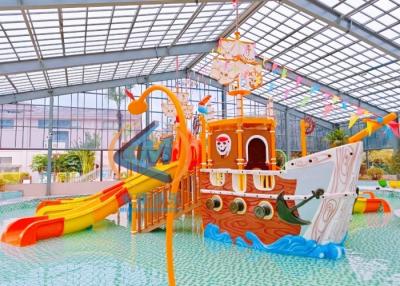 China Pirate Ship Theme Water Amusement Park Equipment 23x18m Commercial For Indoor Outdoor for sale