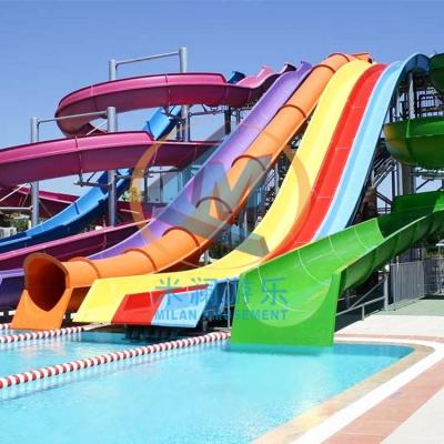 China Swimming Pool Water Slide Fiberglass Water Park Water Slide for sale