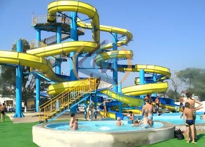 China Durable And Thrilling Spiral Water Slide Designed for Commercial for sale
