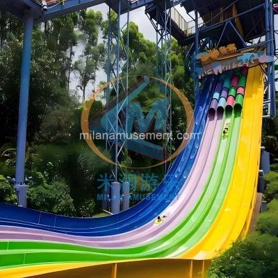 China 12m/15m Thrilling High Speed Outdoor Racer Water Slide For Adults for sale