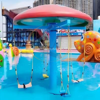 China 2.0*2.5m Colorful Mushroom Shape Swing water play splash pads for sale