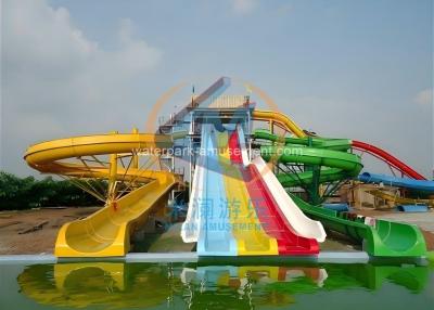 China Combination Large Water Slide With Multi Colors For Adults for sale