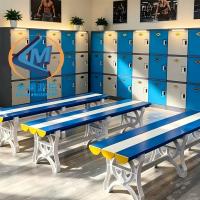 China Custom ABS Changing Bench 1200x400x450mm Waterproof Locker Room Bench for sale