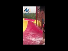Commercial Outdoor Boomerango Water Park Slide Sliding with 2 person Tube