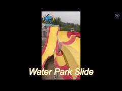 commercial outdoor boomerango water slide high durability with 2 person tube
