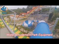 12.5m height water amusement park equipment space bowl water slide 1.5m pool depth
