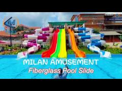 combined fiberglass pool slide oem/odm safe for both indoor outdoor use