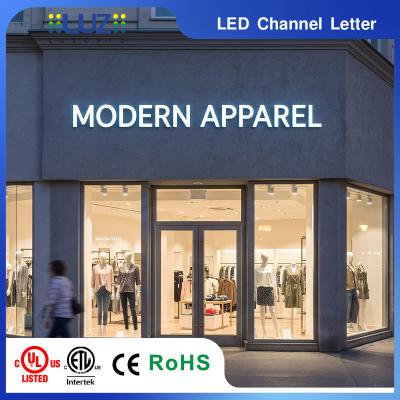 China Trimless Aluminum Return Energy Saving Custom Design Frontlit LED Signage For Chain Store Decoration for sale