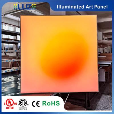 China Coral Sunrise Backlit Acrylic Wall Light – Smart Dimmable LED Art Canvas for sale