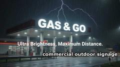 High Output Brightness Gas Station LED Letter Signs