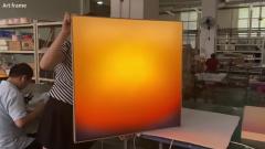 Sunset Horizon Backlit Acrylic LED Wall Art - App & Knob Dimming