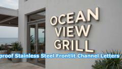 Waterproof Stainless Steel Frontlit Channel Letters for Restaurants