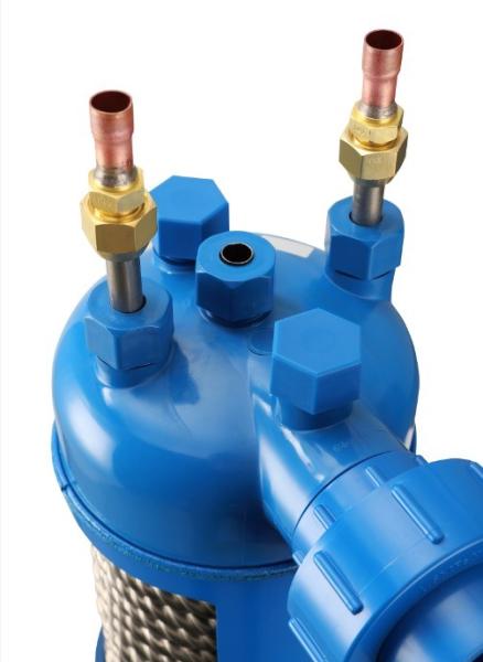 Quality Titanium Tube PVC Shell Pool Heat Exchanger For Swimming Pool Heat Pump MHTA-15 for sale