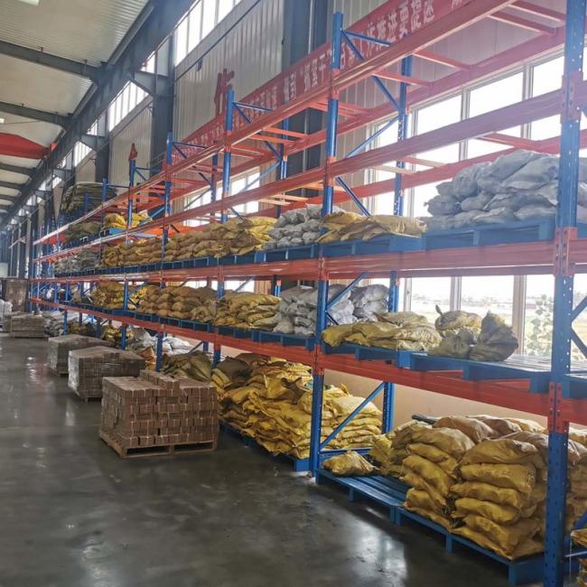 Heavy-duty pallet racking in industrial warehouse setting