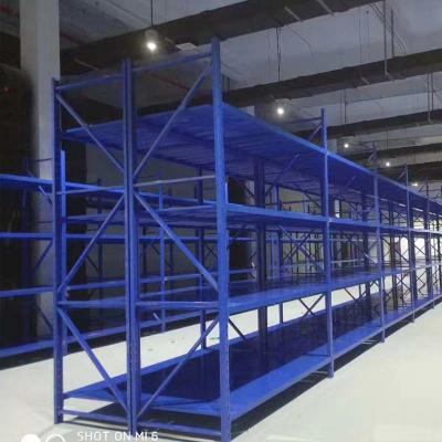 China Industrial Rivet Shelving 5 Tier Warehouse Storage Rack With Powder Coating Finish OEM for sale