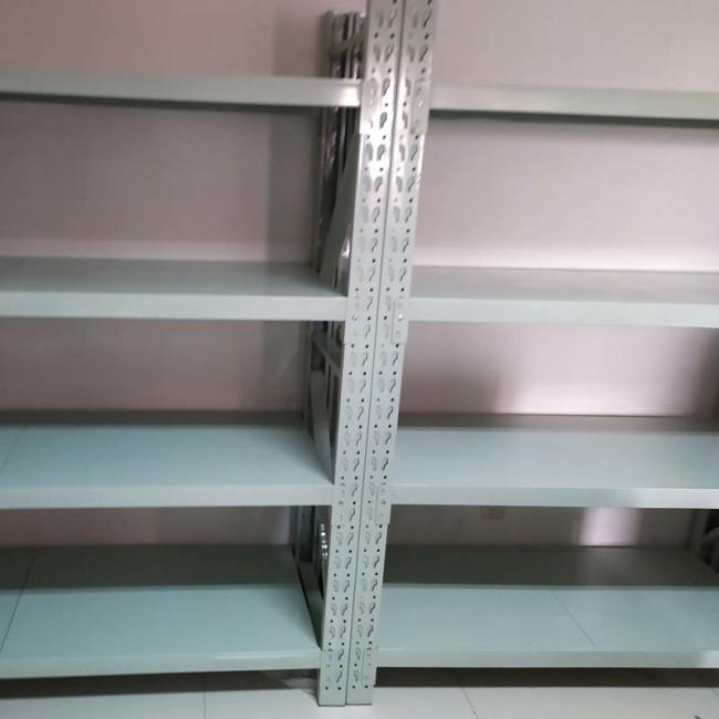 Industrial shelving unit with multiple adjustable levels