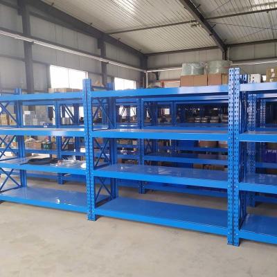 China Custom Color Industrial Warehouse Racking Rivetier Boltless Shelving Rust Free for sale