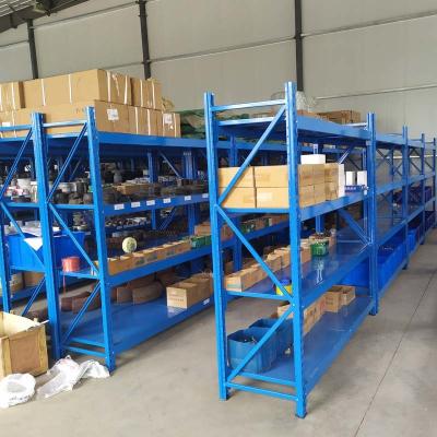 China Custom Color Industrial Warehouse Racking Rivetier Boltless Shelving Rust Free for sale