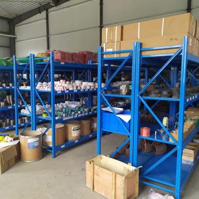 China Custom Color Industrial Warehouse Racking Rivetier Boltless Shelving Rust Free for sale