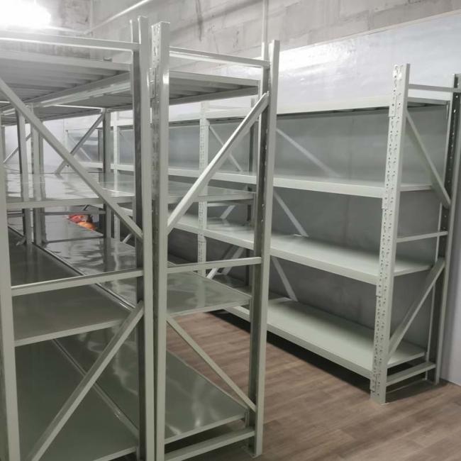 Sturdy warehouse racking with adjustable shelves