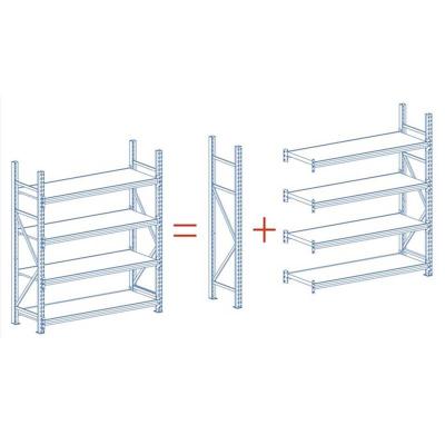 China Boltless Design Warehouse Storage Rack Rivet Shelving Adjustable For Inventory Management for sale